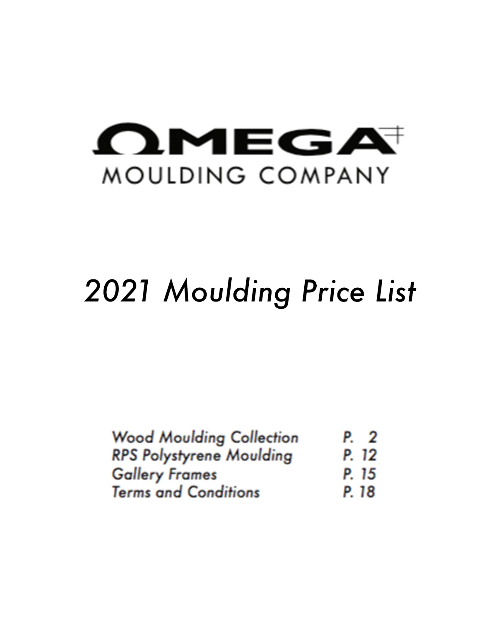 Omega - Price Lists